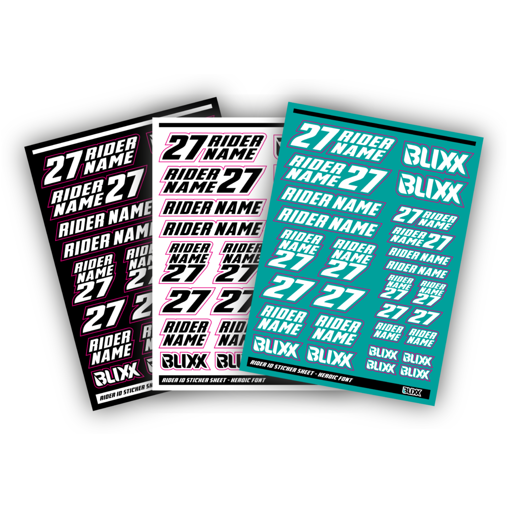 Rider ID stickers? - Rider ID stickers kopen? - Blixx.nl