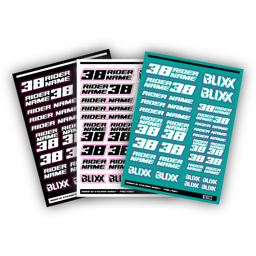 Rider ID stickers? - Rider ID stickers kopen? - Blixx.nl